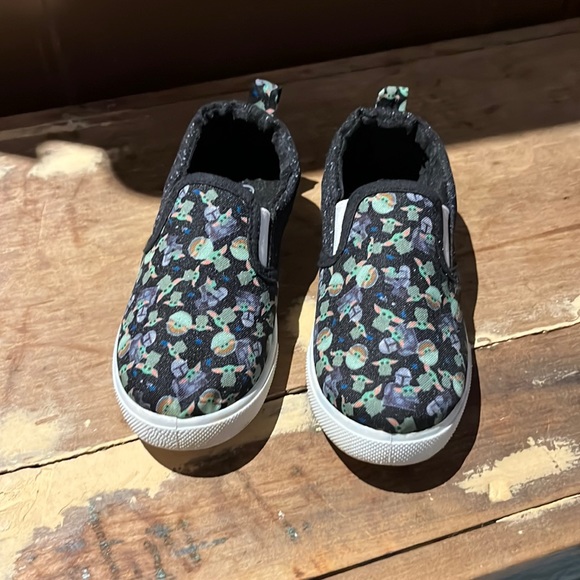 Vans | Shoes | Star Wars Mandalorian Baby Yoda Grogu Slip On Sneakers ...